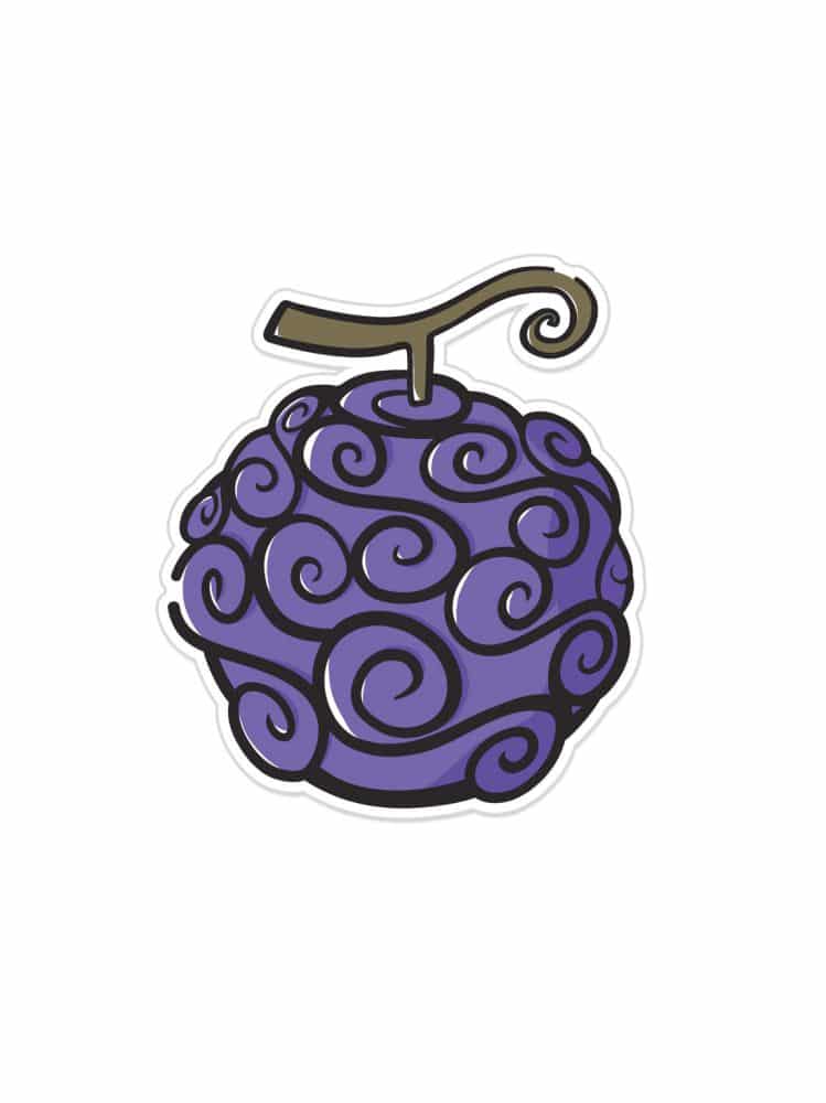 Luffy Devil Fruit Sticker – Comicsense